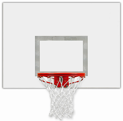 Bison Perpetual White Aluminum Backboard - Basketball Equipment and Gear