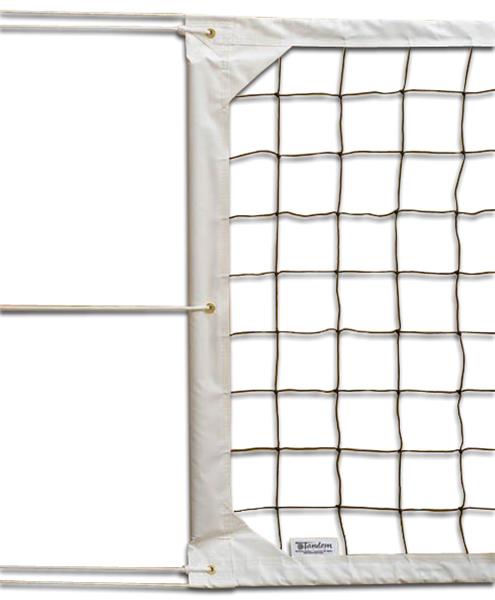 Tandem 39" Competition Volleyball Net - Cable Top - Volleyball ...