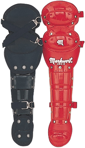 14" Double Knee Cap Baseball Leg Guards w/ Wings - Baseball Equipment ...