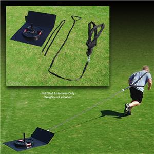 Fisher Football Pull Sled and Harness Set - Football Equipment and Gear