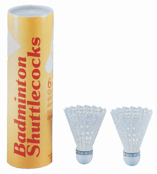 Martin Nylon Shuttlecock Badminton Tube of 6 - Playground Equipment and ...