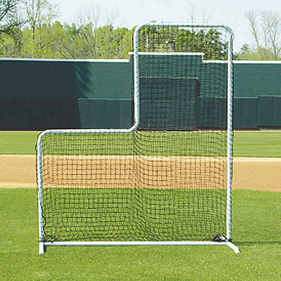 Fisher L-Shaped Pitcher Protector Screens - Baseball Equipment & Gear