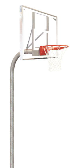 Bison Basketball 42"x54" 4 1/2" Pole Gooseneck Pkg - Basketball ...
