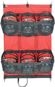 Markwort Hanging Baseball Helmet Bags - Holds 6 - Baseball Equipment & Gear