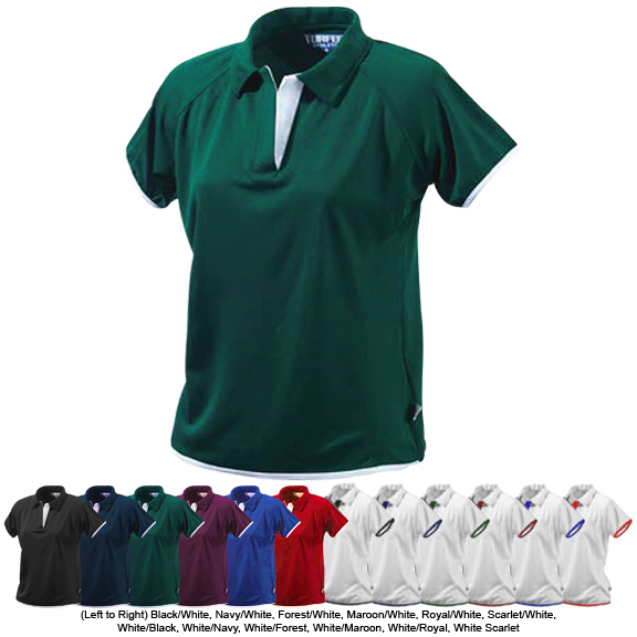TURFER Women's Knockout Team Polo Shirts - Soccer Equipment and Gear