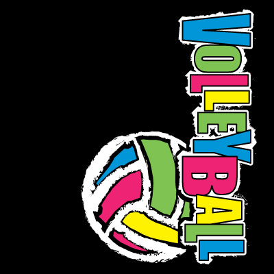 Volleyball Multi-Color Vertical Print tshirt gifts - Volleyball ...