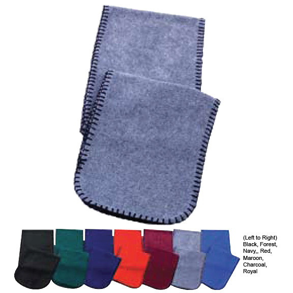 E26538 TURFER Varsity Fleece Scarfs