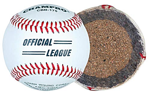 Champro Official League 175 Baseballs (Dozen) - Baseball Equipment & Gear