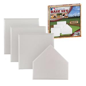 MLB Deluxe 4-Piece Throw-Down Rubber Base Set - Baseball Equipment & Gear