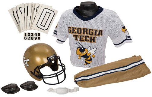 E26944 College Yth Football Team Uniform Set GEORGIA TECH