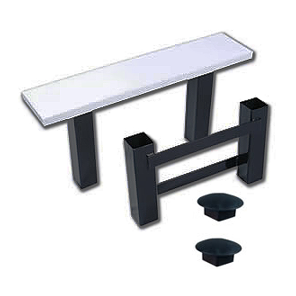 Youth Size Dual Stanchion Pitcher's Rubber System - Baseball Equipment ...