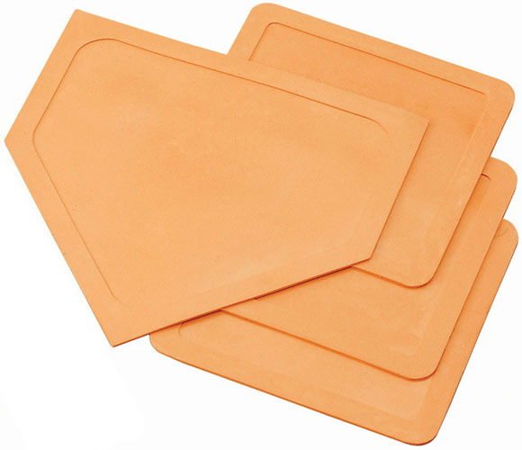 Champion Indoor/Outdoor Orange Molded Base Set - Baseball Equipment & Gear
