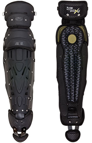Full Shin Rubber Matte XRD Baseball Leg Guards - Closeout Sale ...