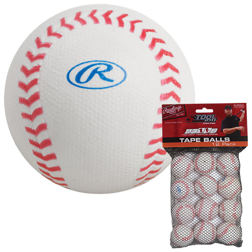 Rawlings 12 Pack Small Rubber Training Balls 5" - Baseball Equipment & Gear