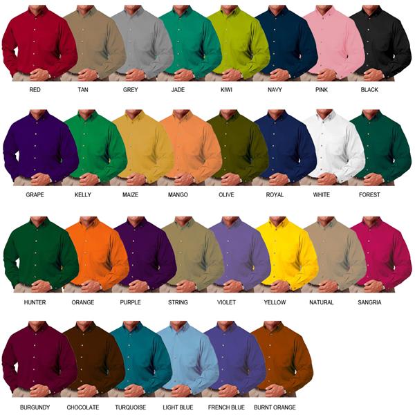 Blue Generation Men's LS Cotton Twill Shirts - Cheerleading Equipment ...