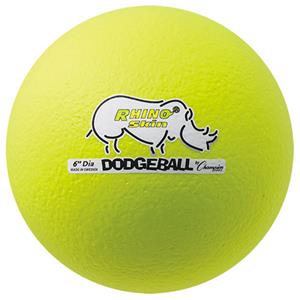 Champion Rhino Skin 6" Neon Yellow Dodgeball - Playground Equipment and ...