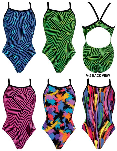 Dolfin Swimwear Winners Swimsuit with V-2 Back - Swimming Equipment and ...
