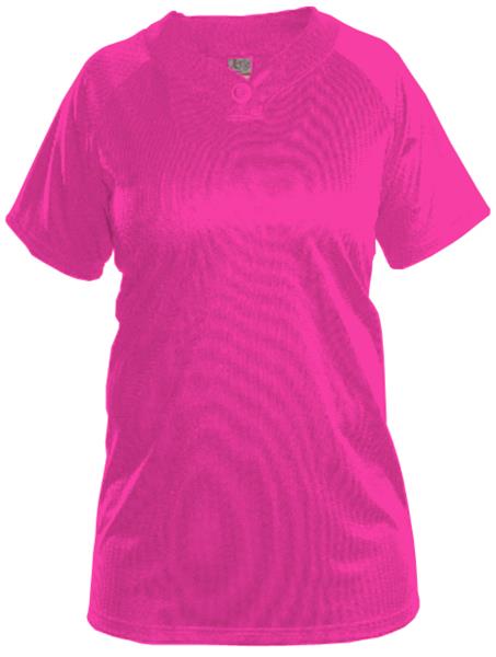 Adams Womens Girls One Button PINK Softball Jersey - Baseball Equipment ...
