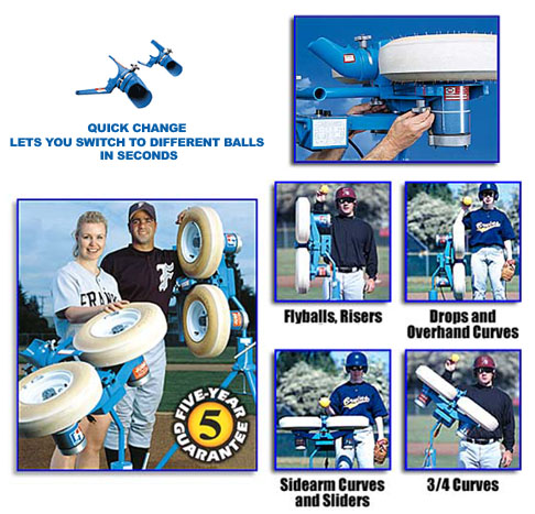 Jugs COMBINATION Baseball Pitching Machines - Baseball Equipment & Gear