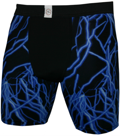 Svforza Blue Lightning 9" Men's Compression Shorts - Soccer Equipment ...