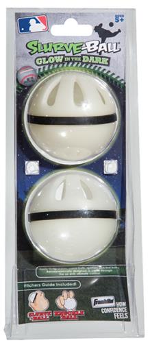 Franklin Sports MLB Glow in Dark Slurve-Ball 2Pk - Baseball Equipment ...