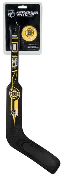 NHL BOSTON BRUINS Mini Goalie Hockey Set - Fan Gear