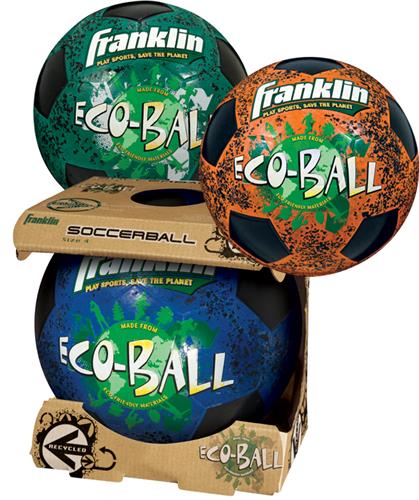 Franklin Sports Recycled ECO Ball Soccer Balls - Soccer Equipment and Gear