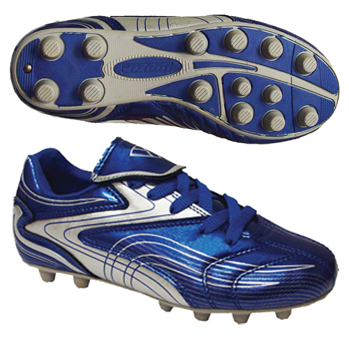 Vizari "Striker FG" Youth Blue/Silver Soccer Cleat - Soccer Equipment ...