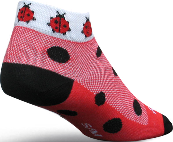 Sockguy Lady Bug Women's Socks (RMP) - Soccer Equipment and Gear