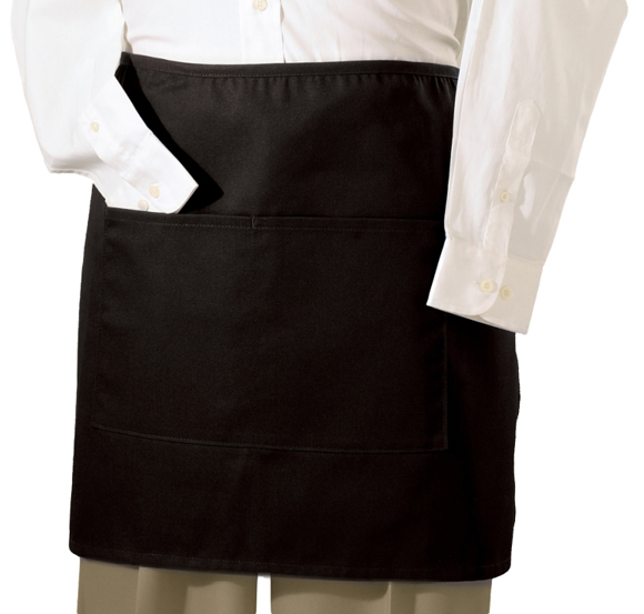 E30188 Edwards Half Bistro 2-Pocket Waist Apron 9007