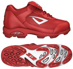 3n2 Rookie Youth Softball Baseball Cleats Red - Baseball Equipment & Gear