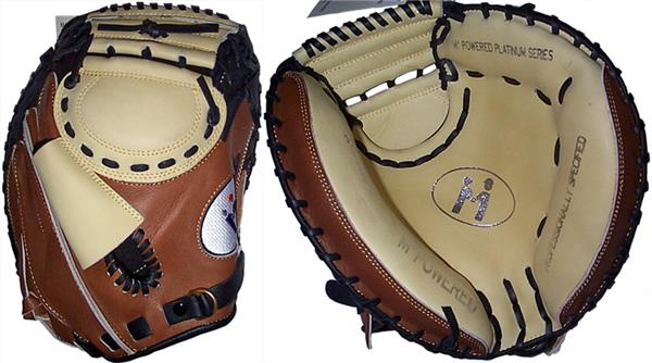 M Powered Pro Platinum Deluxe Catchers Glove - Baseball Equipment & Gear