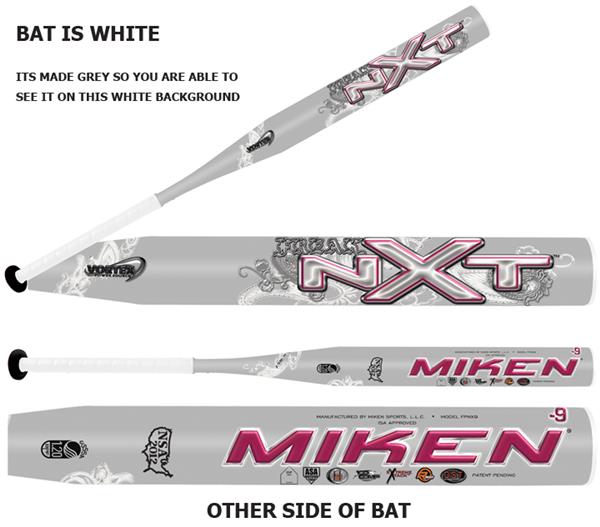 Miken NXT Freak -9 or -10 Fastpitch ASA USSSA Bat - Baseball Equipment ...