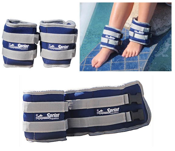 Sprint Aquatics Ankle Weights 5 lb. Set - Swimming Equipment and Gear
