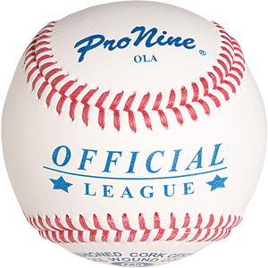 Pro Nine Official League Game Raised Seam Baseball - Baseball Equipment ...