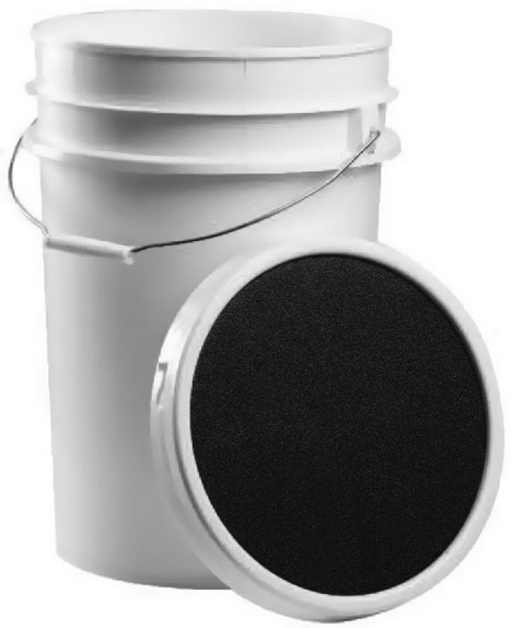 Champion Sports 6 Gallon Ball Bucket W Padded Lid - Baseball Equipment ...