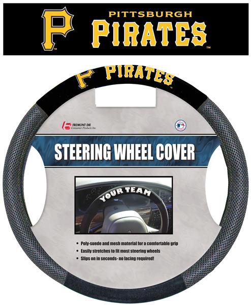 MLB Pittsburgh Pirates Steering Wheel Cover - Fan Gear
