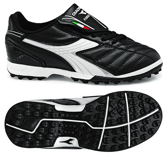 Diadora Forza TF JR Soccer Shoes - Black - Soccer Equipment and Gear