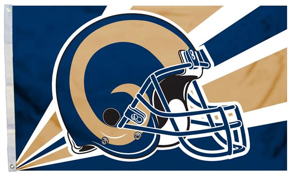NFL Los Angeles Rams 3' x 5' Flag w/Grommets - Fan Gear