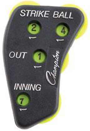 Champion 4 Wheel Baseball Umpire Indicator (DZ) - Baseball Equipment & Gear