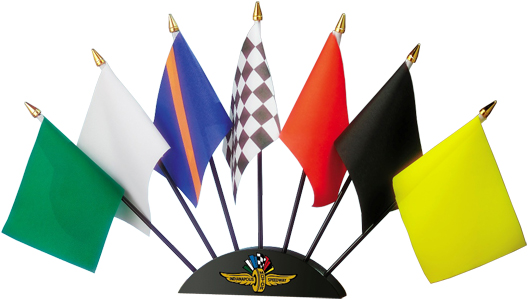 E34129 NASCAR Indy Motor Speedway Seven Piece Flag Set