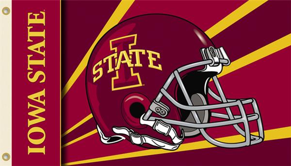 COLLEGIATE Iowa State Cyclones Helmet 3' x 5' Flag - Fan Gear