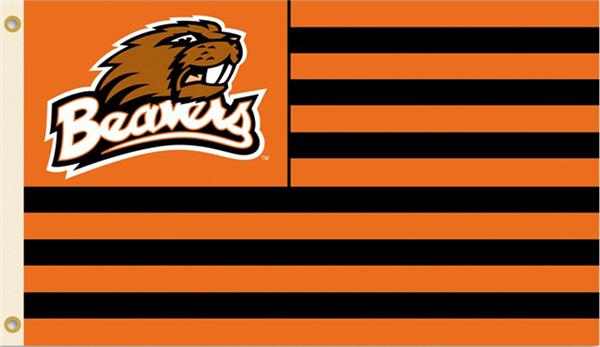 COLLEGIATE Oregon State Stripes 3' x 5' Flag - Fan Gear