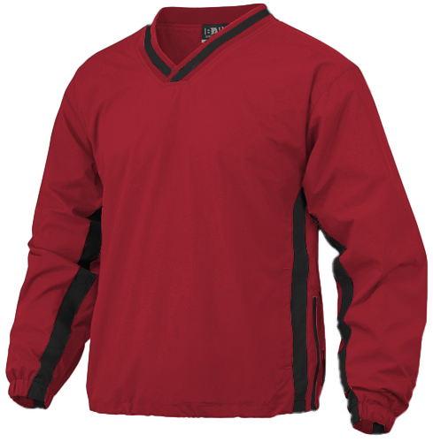 Baw Adult Two Stripe Pullover Outerwear Jackets - Soccer Equipment and Gear