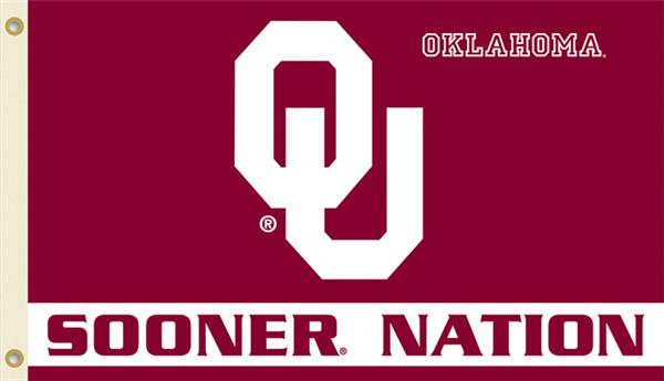 COLLEGIATE Oklahoma Sooner Nation 3' x 5' Flag - Fan Gear
