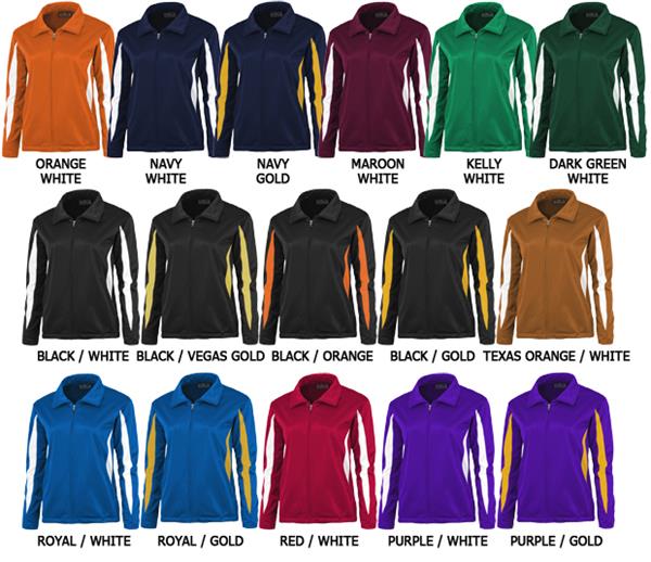Baw Ladies Crescent Tricot Outerwear Jackets - Baseball Equipment & Gear