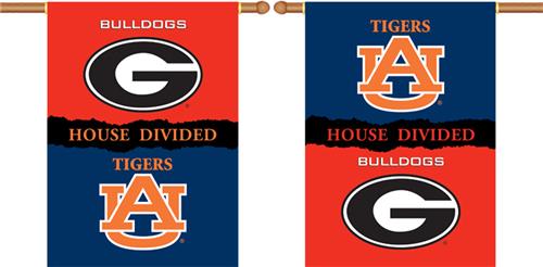 COLLEGIATE Georgia-Auburn House Divided Banner - Fan Gear