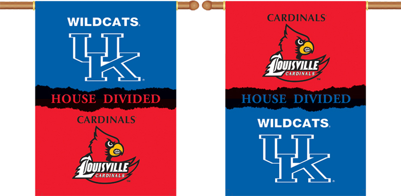E34695 COLLEGIATE Kentucky-Louisville Divided Banner