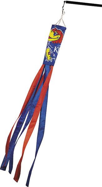 COLLEGIATE Kansas Windsock w/Streamers - Fan Gear
