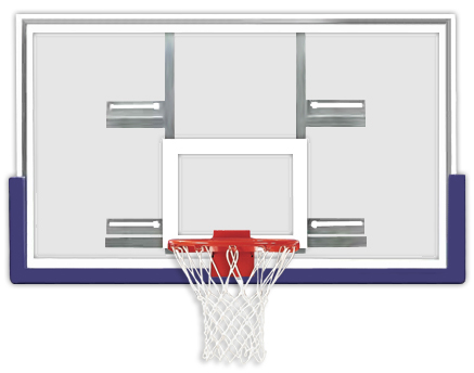Bison Unbreakable XL Glass Conversion Backboard BA42XLC - Basketball ...